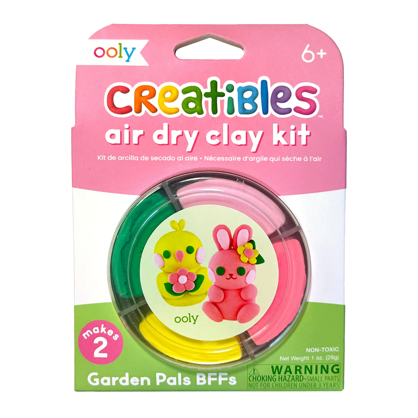 Creatibles: Air Dry Clay BFFs Kit - Garden Pals (Set of 4 Colors ...